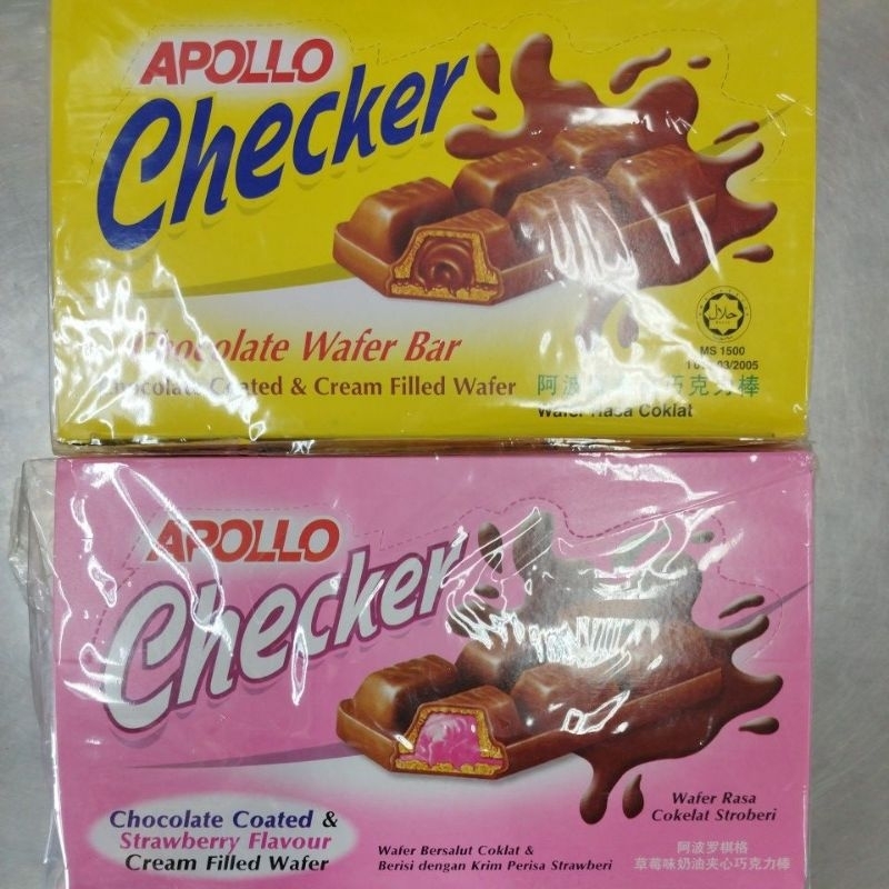 Apollo Checker Wafer Bar (18gx24pcs) | Shopee Singapore