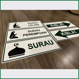 Acrylic Signs - SURAU Signs, Male SURAU, Female SURAU, Male And Female ...