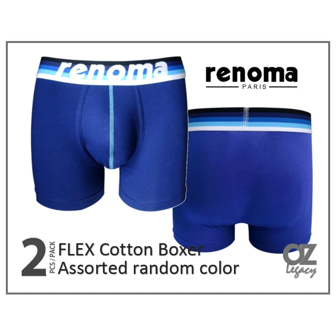 RENOMA FLEX-Cotton Two Euro Boxer Brief Flex Cotton (REX9732A) | Shopee ...
