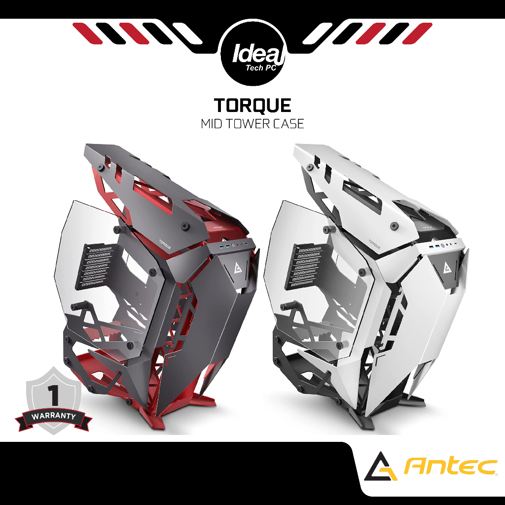 Antec Torque open Airflow Design Tempered Glass Gaming Case | ATX Tower ...