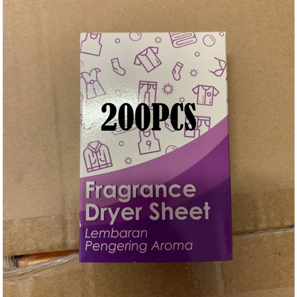 4-OTH-1F-051 MINI FABRIC SOFTENER SHEET (NO LOGO) 1 CARTON (200PCS MINI ...