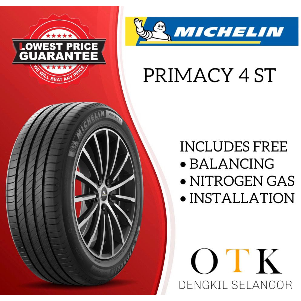 195/60R16 MICHELIN PRIMACY 4 ST 16 INCH TYRE (FREE INSTALLATION & DELIVERY) | Shopee Singapore