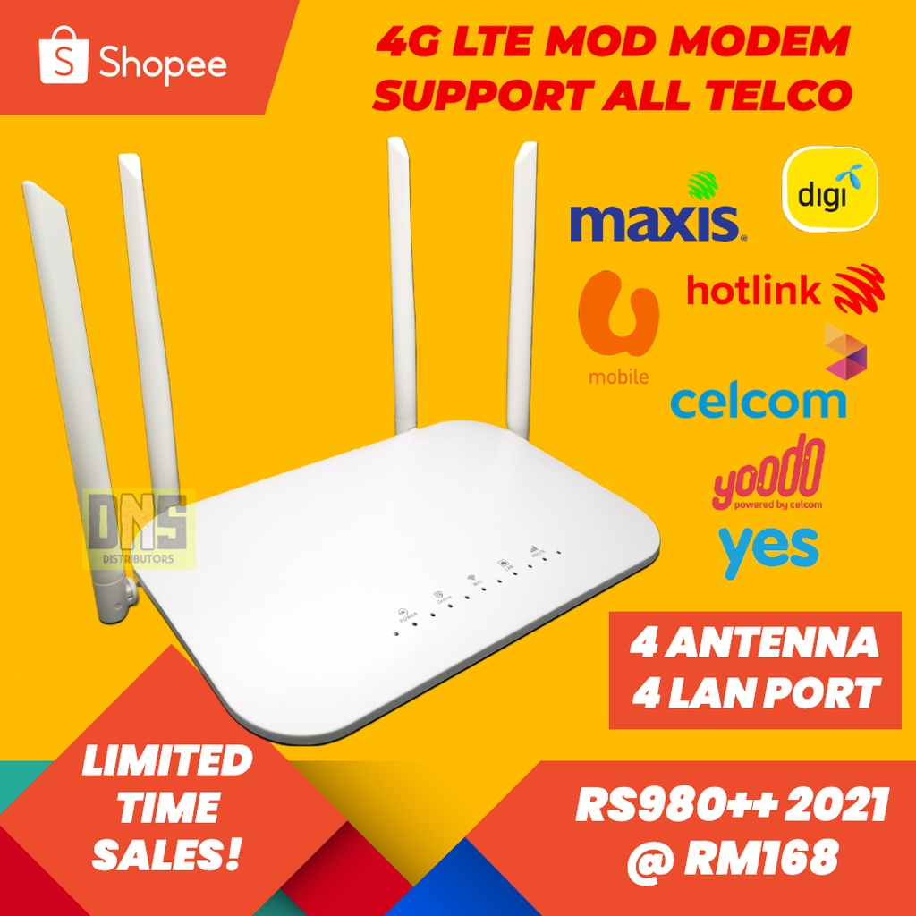 RS980++ 4G LTE Modified Wireless Modem Router LC117 WiFi Unlimited ...