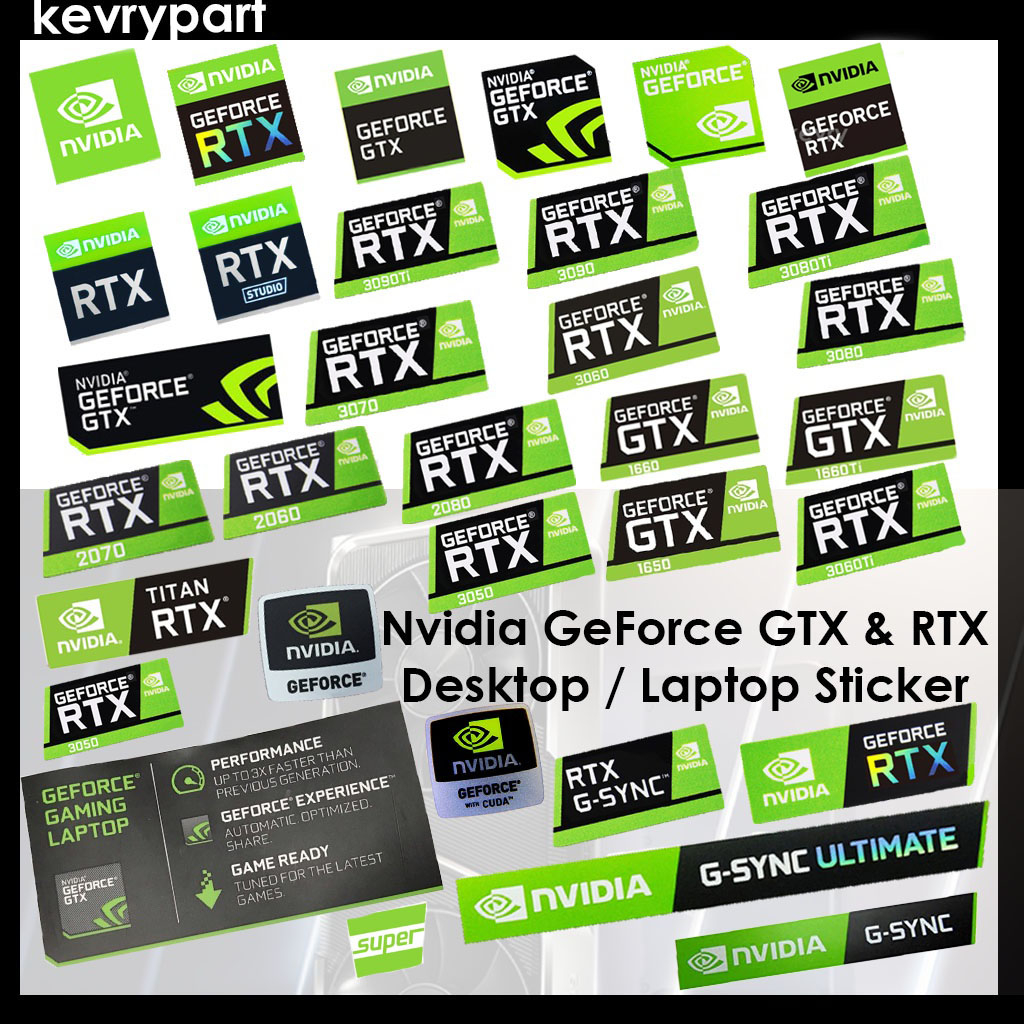 NVIDIA Geforce GTX RTX TITAN 4080 4070 4060 3080 3070 4060 2080 Super ...