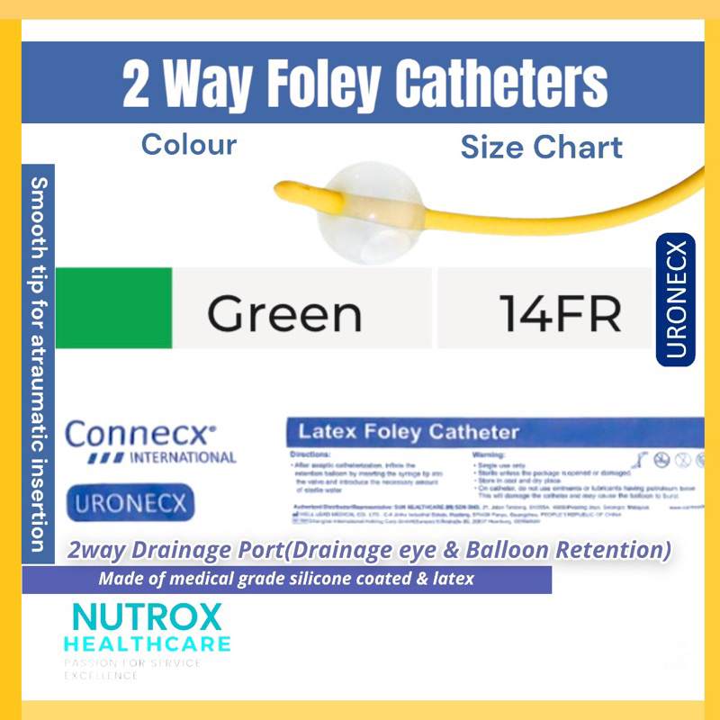 2-Way Silicone Coated Latex Foley Catheter (Box of 10’s) | Shopee Singapore