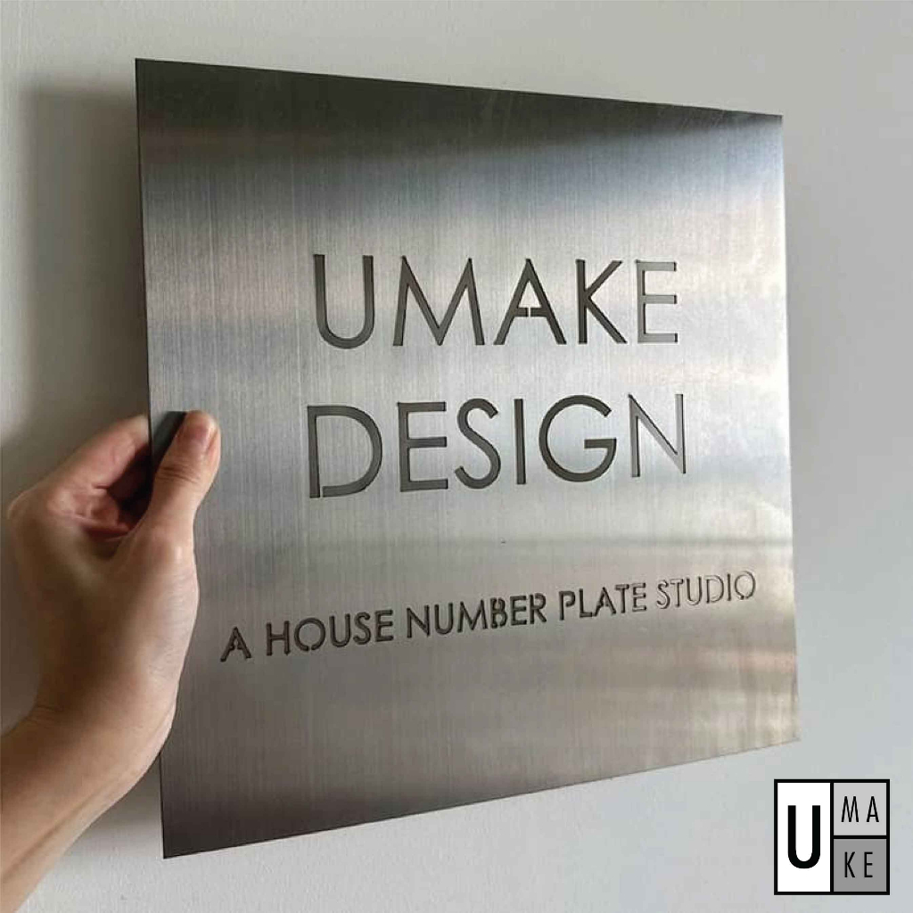 Stainless Steel Business Signage Cutout Metal Business Company ...