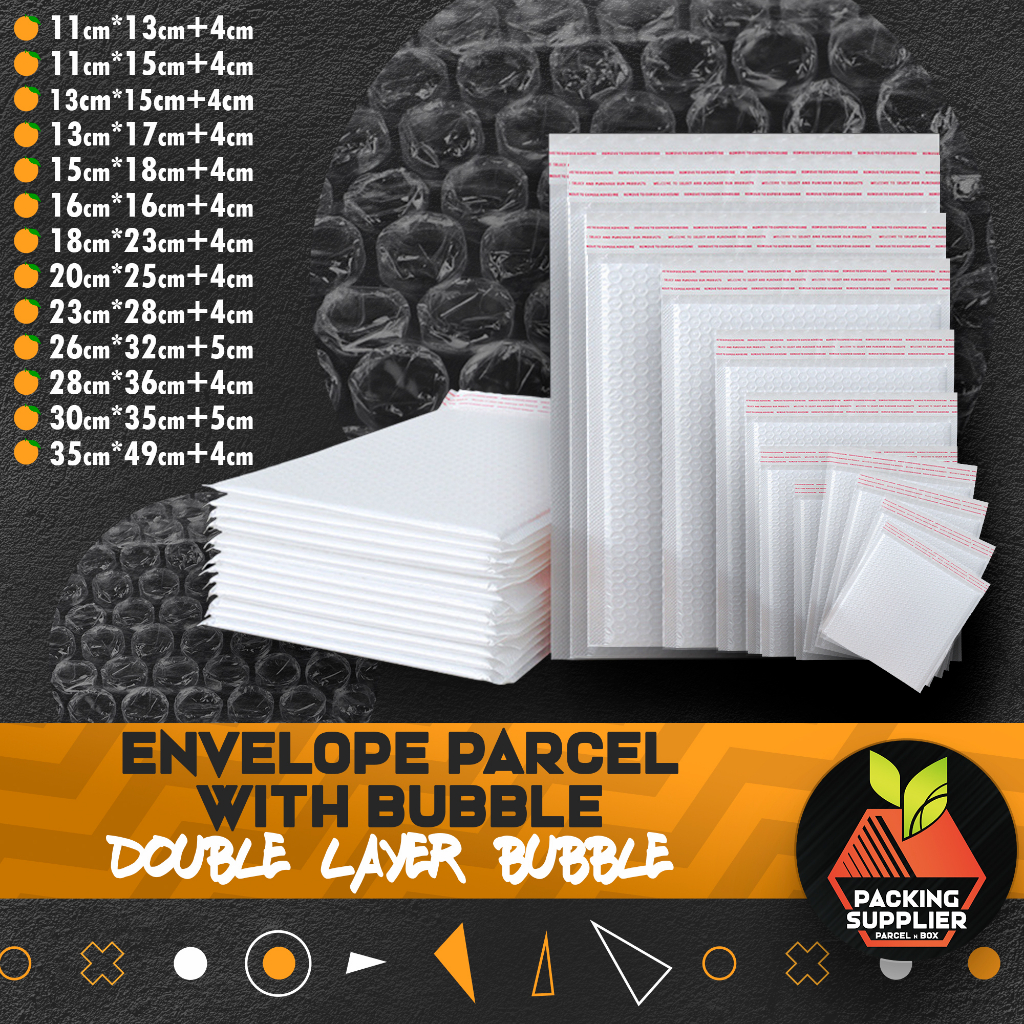 Bubble Envelope Parcel With Bubble 1 Box Bubble Wrap Envelope Courier ...