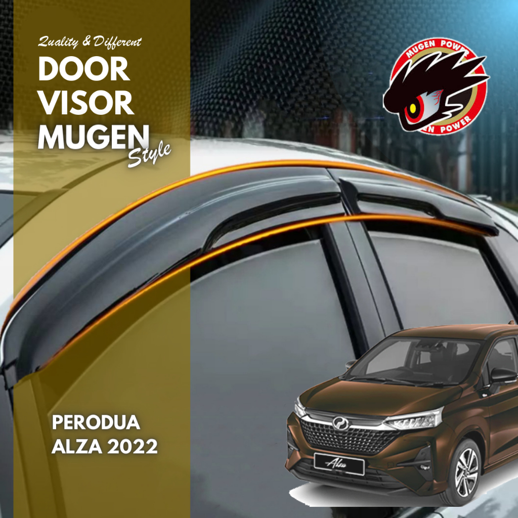 Perodua Alza 2022 To 2025 Present All New Alza Door Visor Mugen Style 8 ...