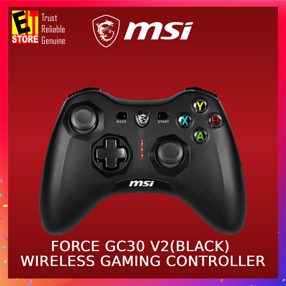 MSI FORCE GC30 V2 WIRELESS GAMING CONTROLLER (BLACK /WHITE ) | Shopee ...