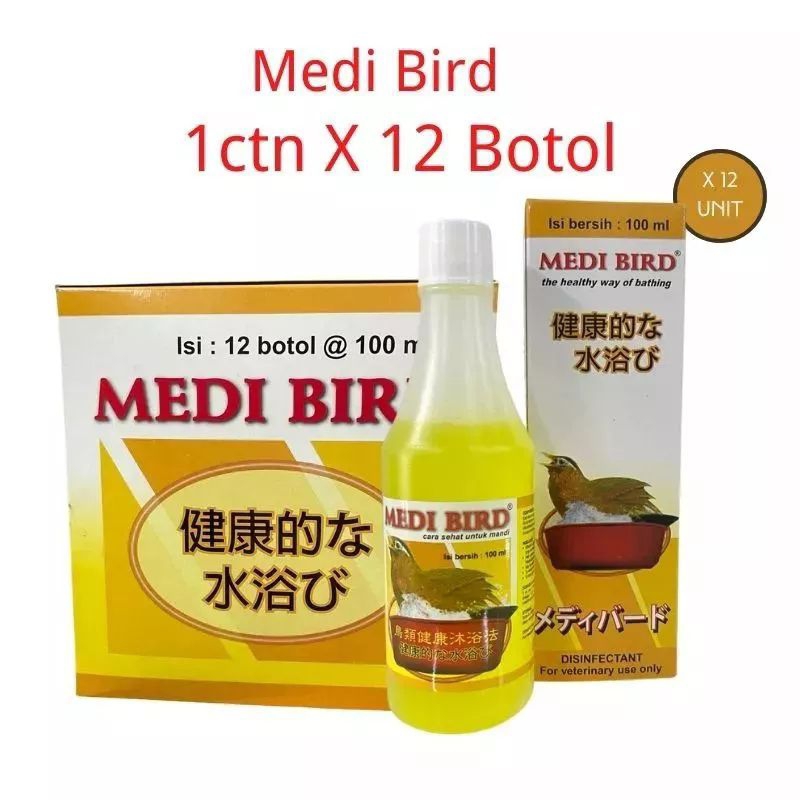 Medi Bird Shampoo - Healthy Way to Bath Birds 100ml x 12pcs | Shopee ...
