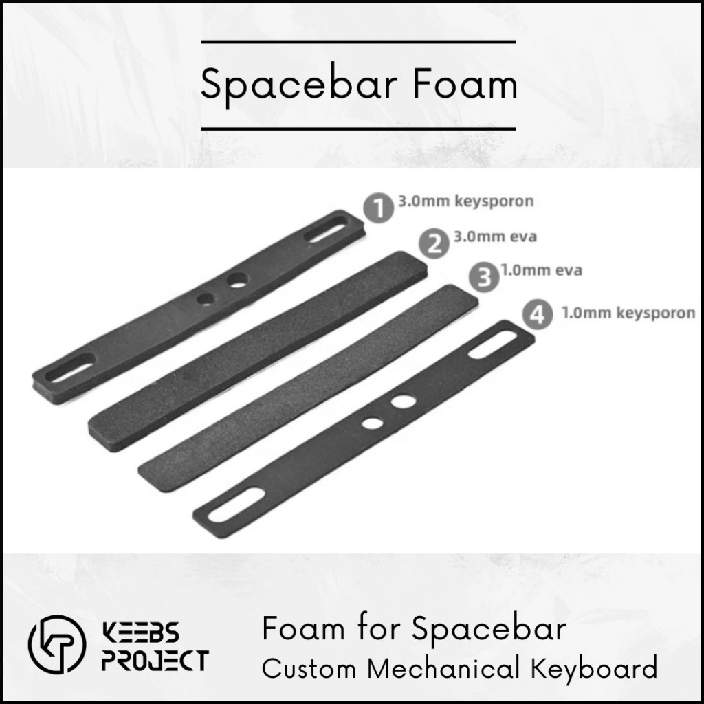 Spacebar Foam for Dampening Mechanical Keyboard Foam Modding Keebs Project | Shopee Singapore