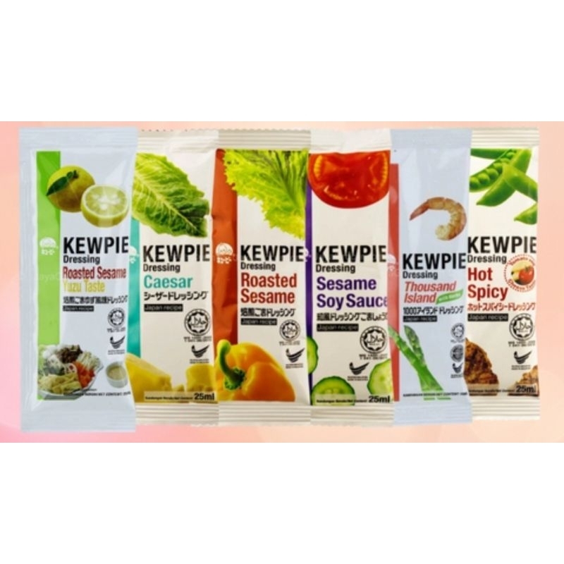 Kewpie Dressing Sachet (25ml) Sesame Soy Sauce / Roasted Sesame ...