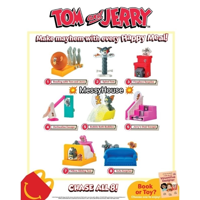 McDonald's McDonalds McD Mekdi Happy Meal Toys Tom & Jerry 2023 ...