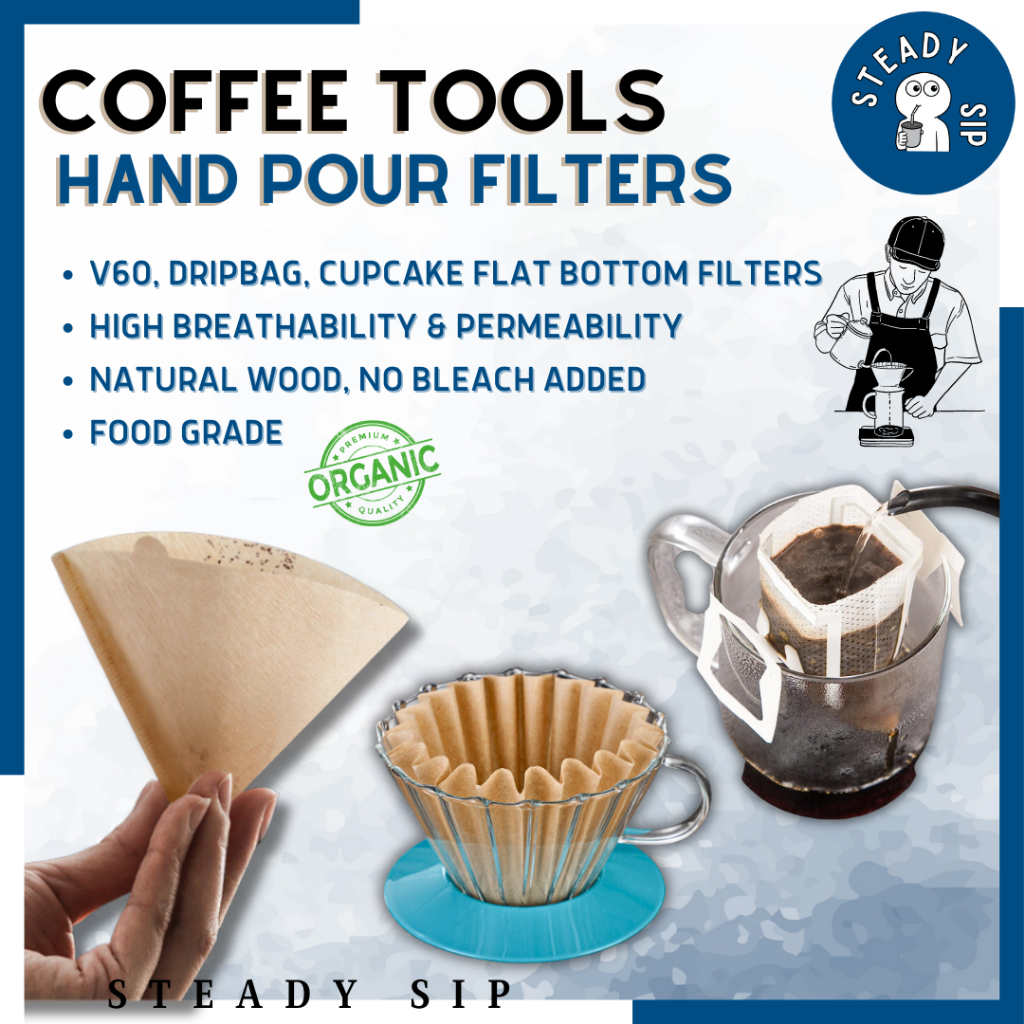Steady Sip Filter Coffee Filter Paper V60 Filter Paper Coffee Drip Bag ...