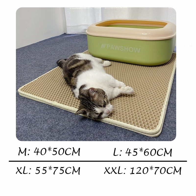 Cat Mat Double Layer Cat Litter Mat Trapping Mat Waterproof Washable ...