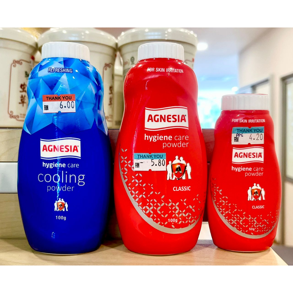 爽身粉 Agnesia Hygiene Care Power (50g/100g) / 清凉爽身粉 Agnesia Hygiene Care ...