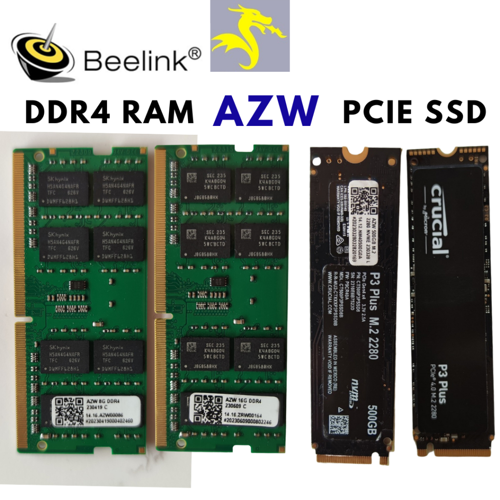 Silicon Motion AZW Beelink Mini PC Dedicated DDR4 RAM 8GB 16GB NGFF ...