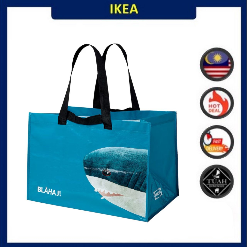 IKEA RUMPLING Carrier Bag (Shark, 71 l) | Shopee Singapore