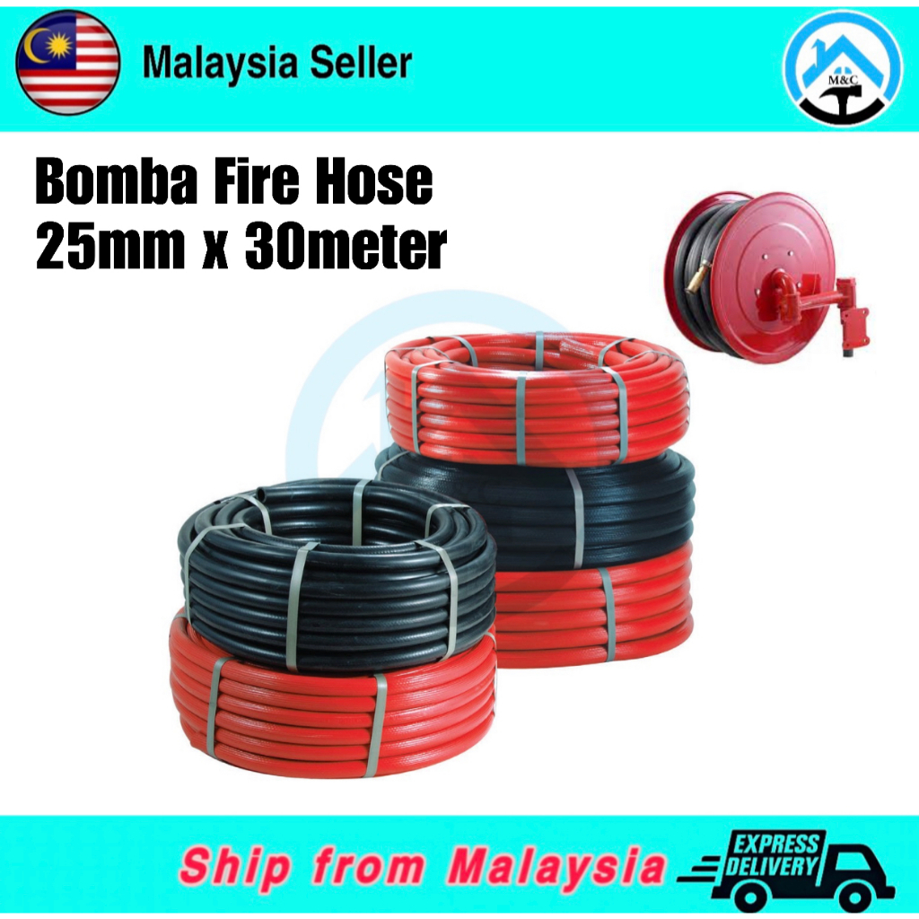 [ BOMBA ] Hose 1'' X 30 Meter FIRE FIGHTING HOSE PIPE HYDRANT HOSE ...