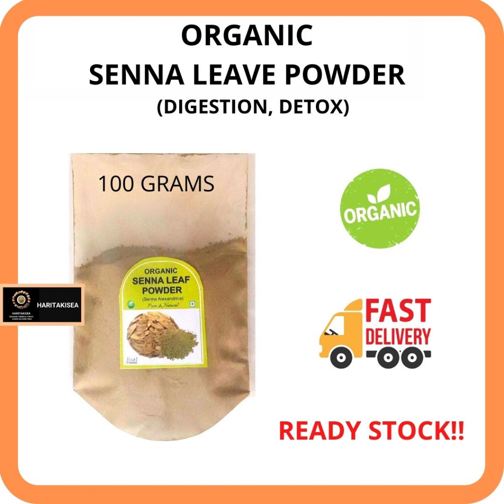 100% PURE ORGANIC NATURAL SENNA (SENA) LEAVE POWDER 100 GMS (Digestion ...