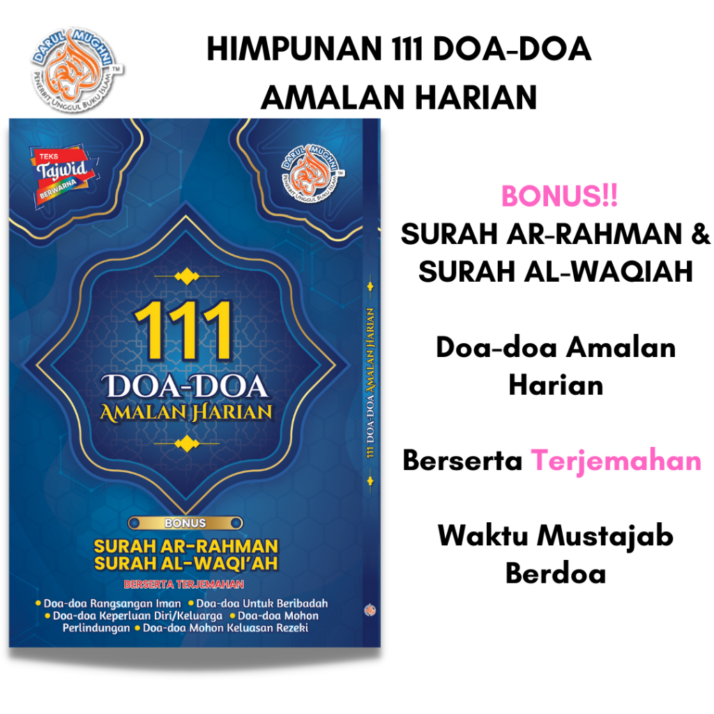 Yassin-111 DOA-DOA AMALAN HARIAN-Doa Harian-Door Gift-Buku Doa-Buku ...