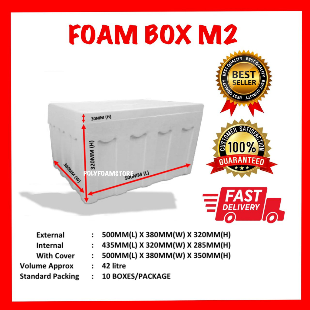 POLY FOAM SMALL BOX (M2) / KOTAK FOAM (M2) | Shopee Singapore
