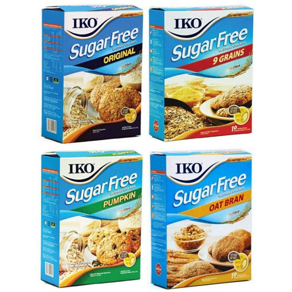 IKO Oatmeal Crackers Sugar Free 无糖全麦饼 178g | Shopee Singapore