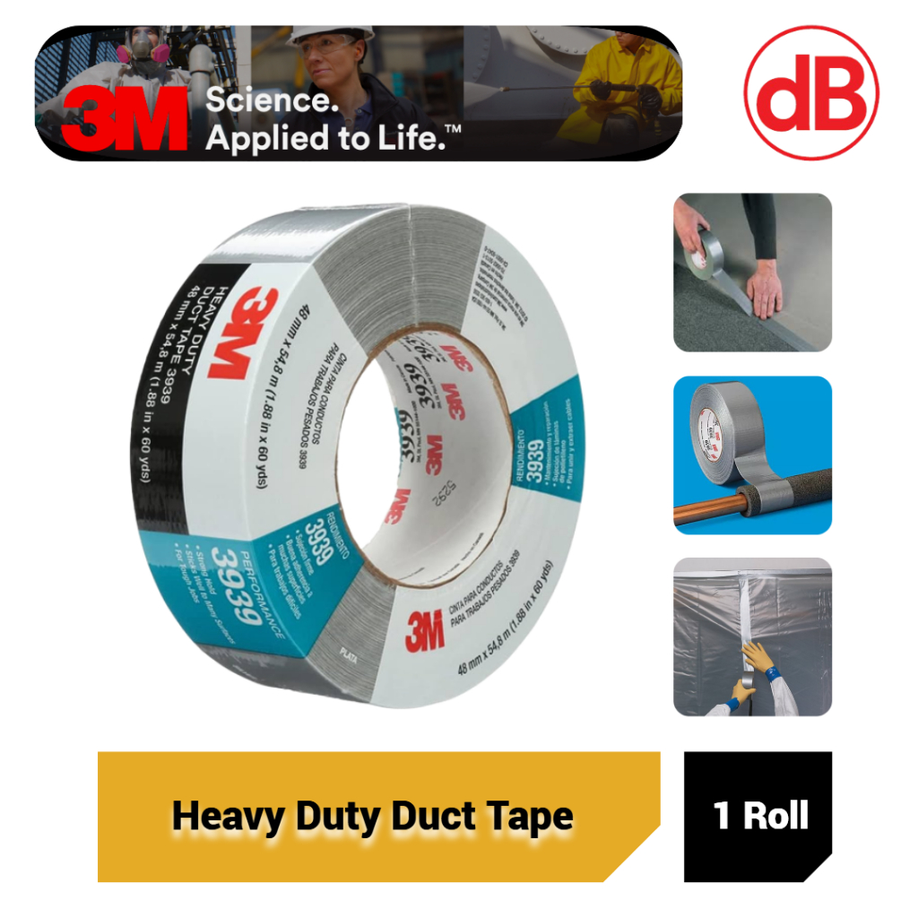 3M 3939 Heavy Duty Duct Tape @ 48mm x 60 yards | Shopee Singapore