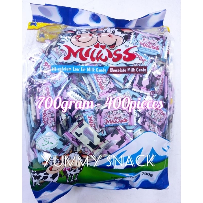 [400pieces] 700gram Milkies Candy Hi- Calcium Low Fat Milk Candy Gula Gula Susu | Shopee Singapore