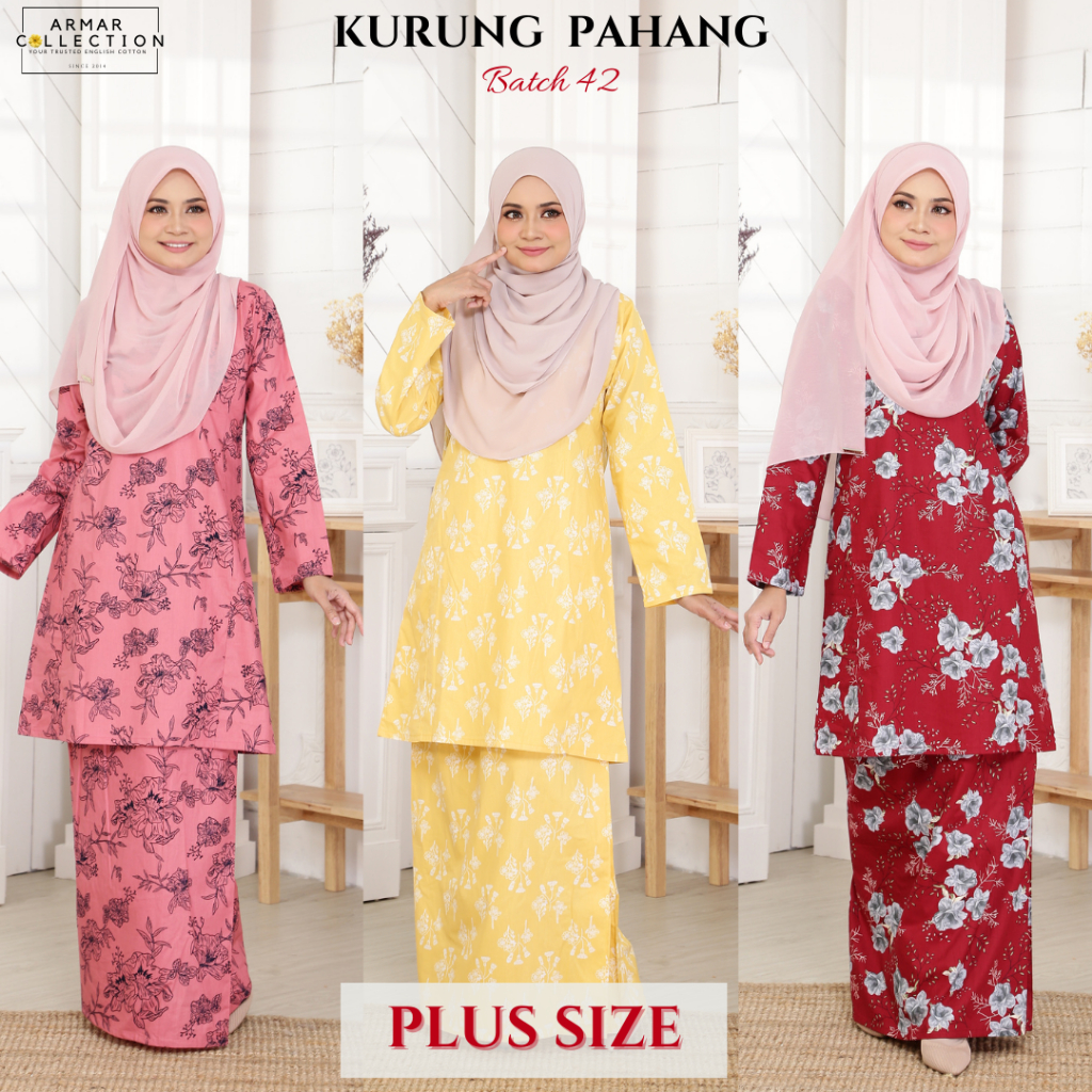 KURUNG PAHANG RAYA 2023 by ARMAR COLLECTION PLUS SIZE | Shopee Singapore