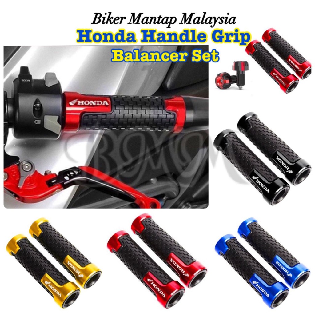 BikerMantap Honda Handle Grip Balancer Set Throttle Hand Grip Alloy ...