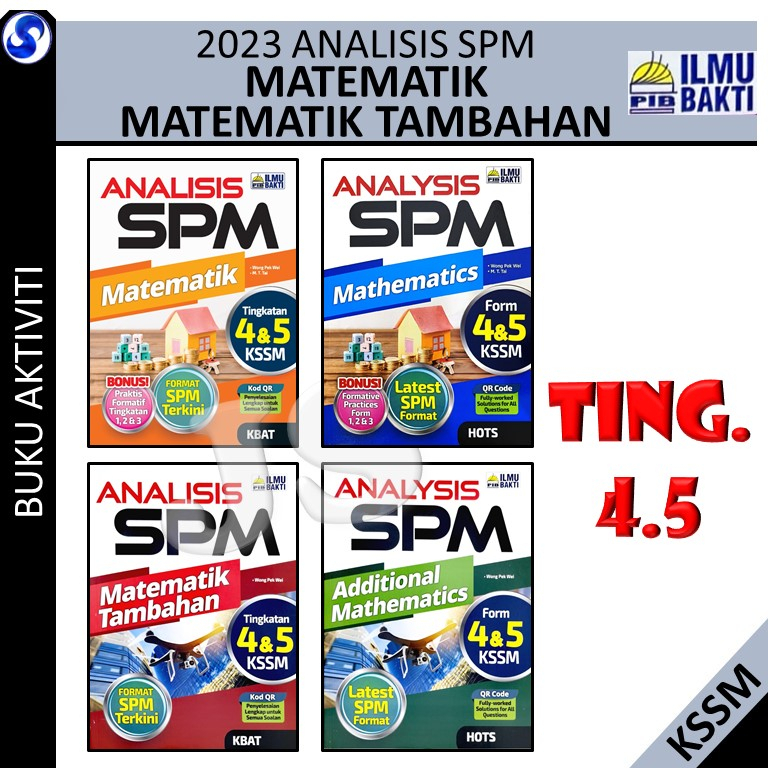 Analysis SPM MATHEMATICS/ANALYSIS MATHEMATICS LEVEL 4&5 KSSM/BAT ...