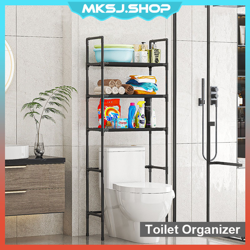 3 Tiers Toilet Rack Shower Rak Bathroom Cabinet Organizer Bathroom ...