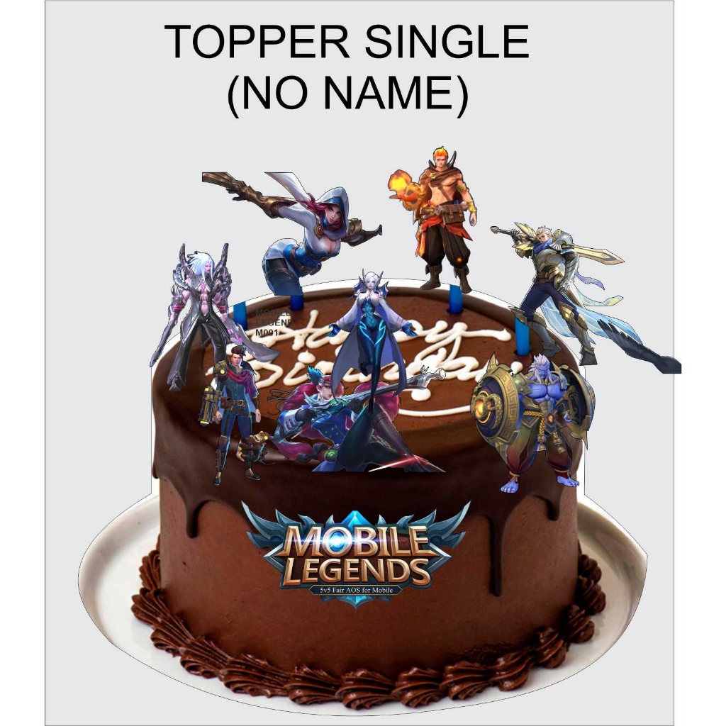 mobile legend pick own hero cake topper (1pc) | Shopee Singapore