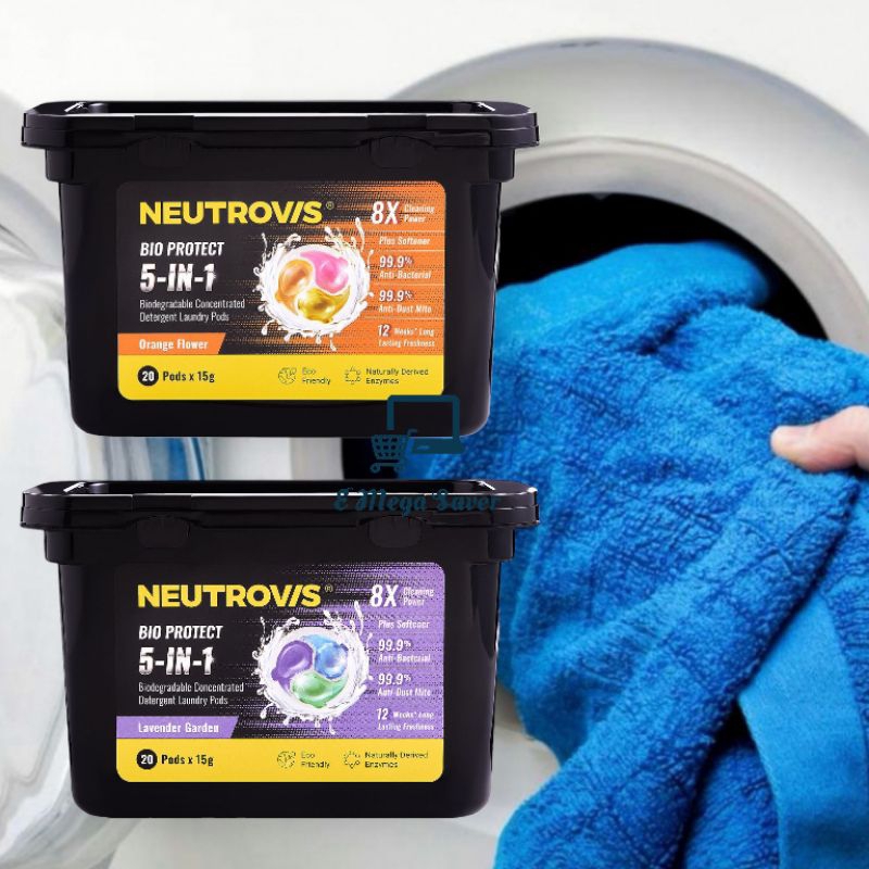 NEUTROVIS Bio Protect 5in1 Laundry Pods (20pods x 15g) | Shopee Singapore