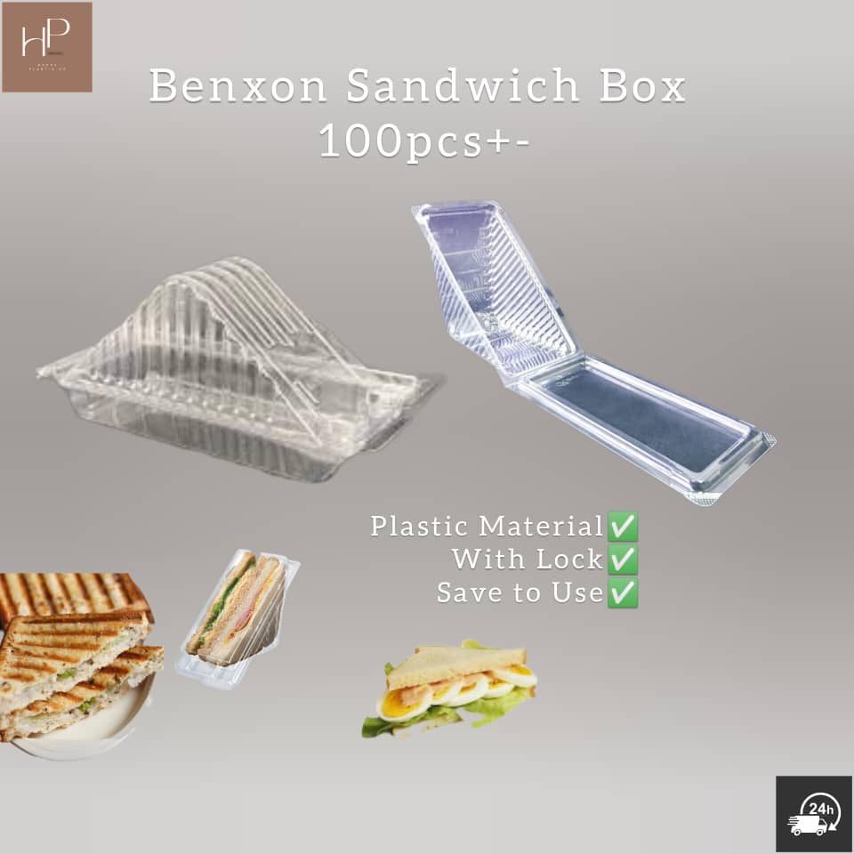 Sandwich Box with lock (BENXON) / Bekas Sandwich 100+ pieces | Shopee ...