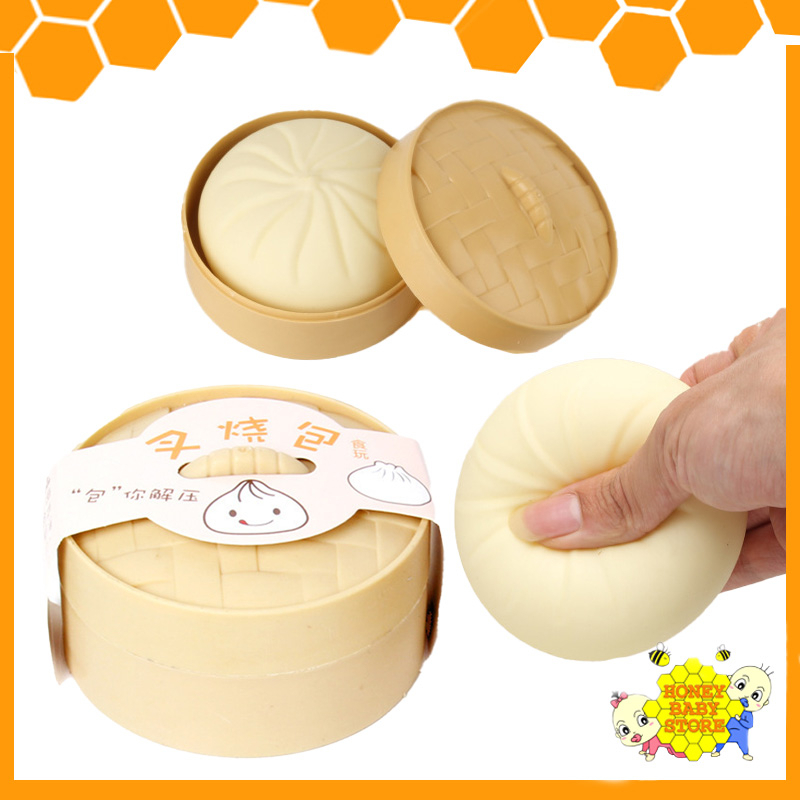 Kids Squeeze Bun Toy Relieve stress and anxiety Decompression Squeezing ...