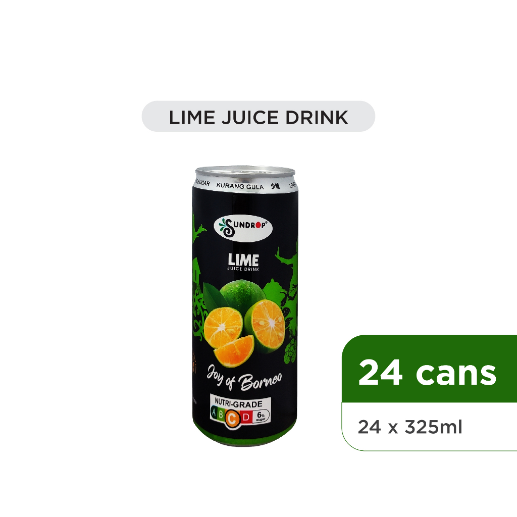 Sundrop Lime Juice 325ml x 24cans Jus Limau (Carton) | Shopee Singapore