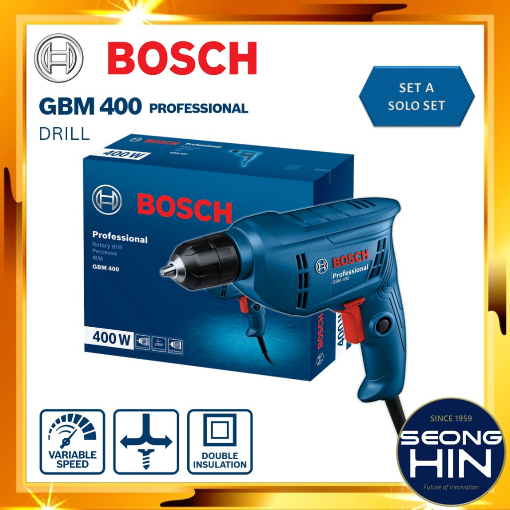 Bosch GBM400 Rotary Drill / Mesin Gerudi GBM 400 ( Replace GBM350 ...