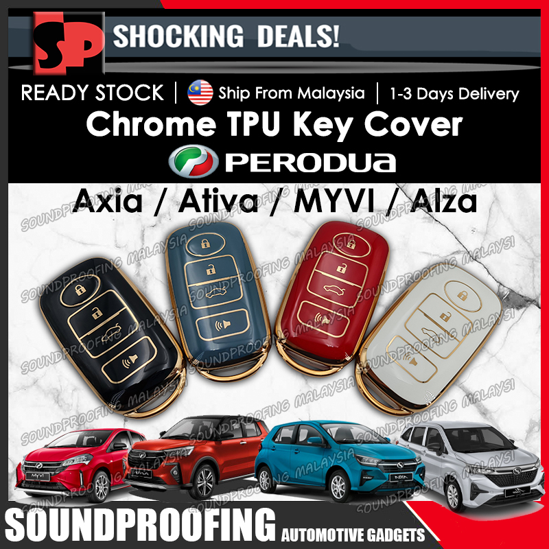 PERODUA NEW AXIA ATIVA MYVI ALZA FACELIFT 2022-2025 Car Key Cover ...