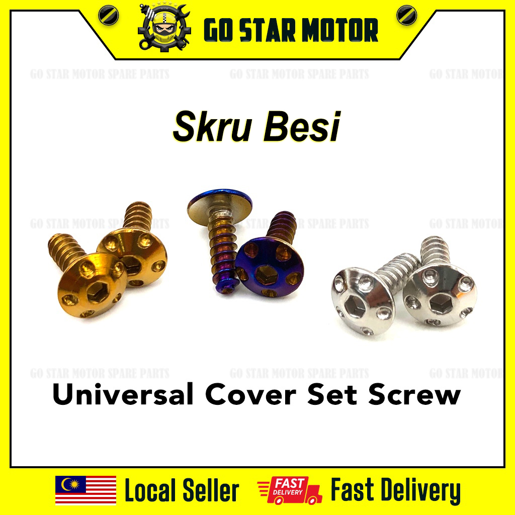 M5 15mm Cover Set Screw Gold Titanium Blue Silver Universal Coverset ...