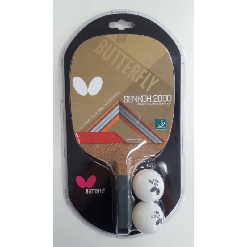 Butterfly SENKOH 2000 Penhold Table Tennis Bat With Rubber (ONE SIDE ...