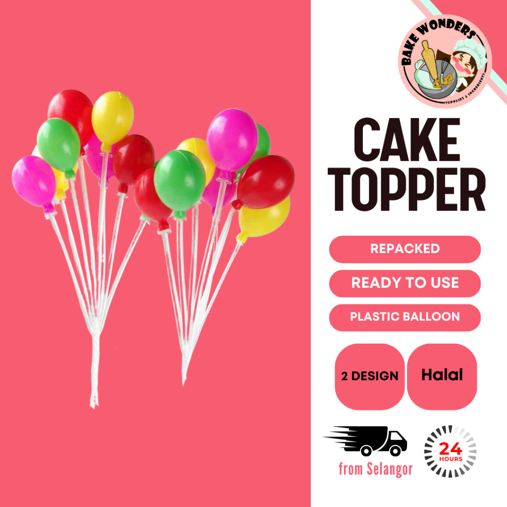 Balloon Cake Topper/Cake Topper/ Love Topper/ 3D Cake Topper/Decorative ...