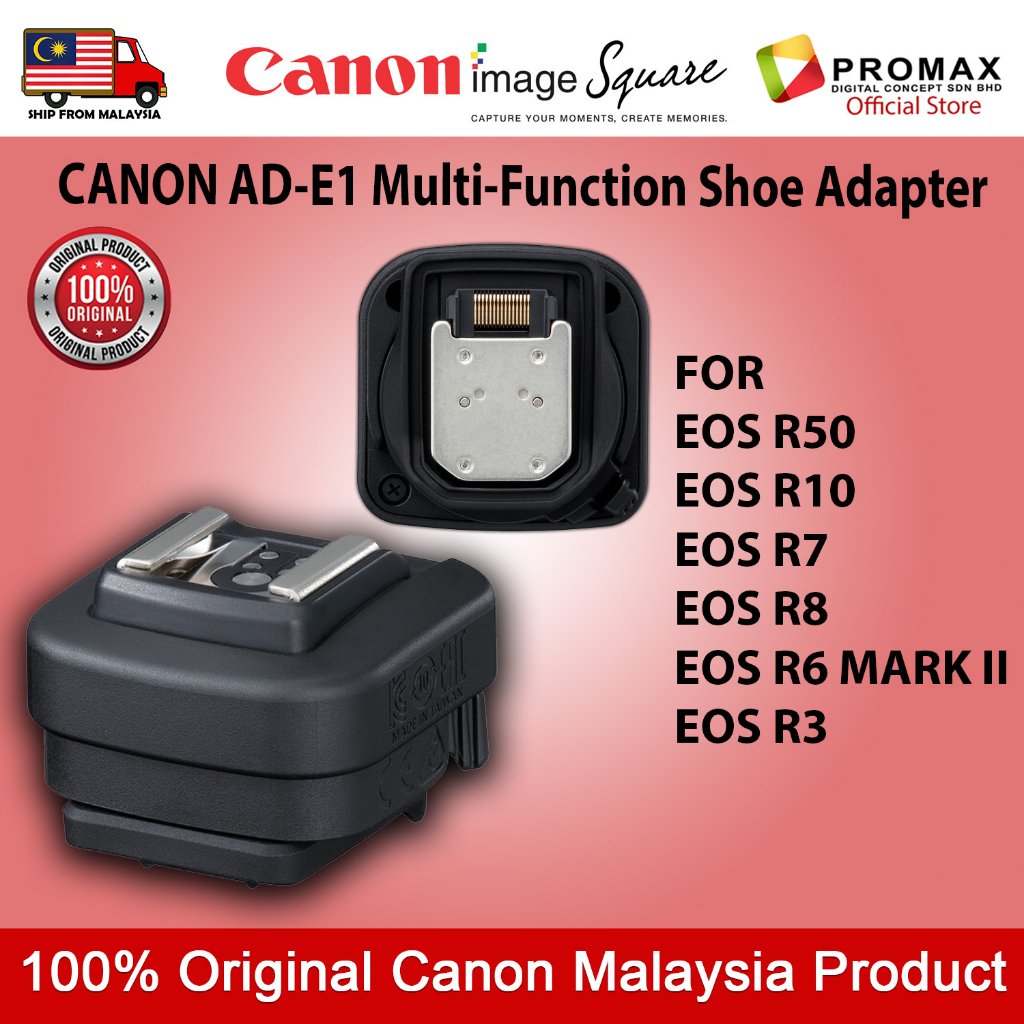 Canon AD-E1 Multi-Function Shoe Adapter For Eos R50 R10 R7 R8 R6MKII R3 ...