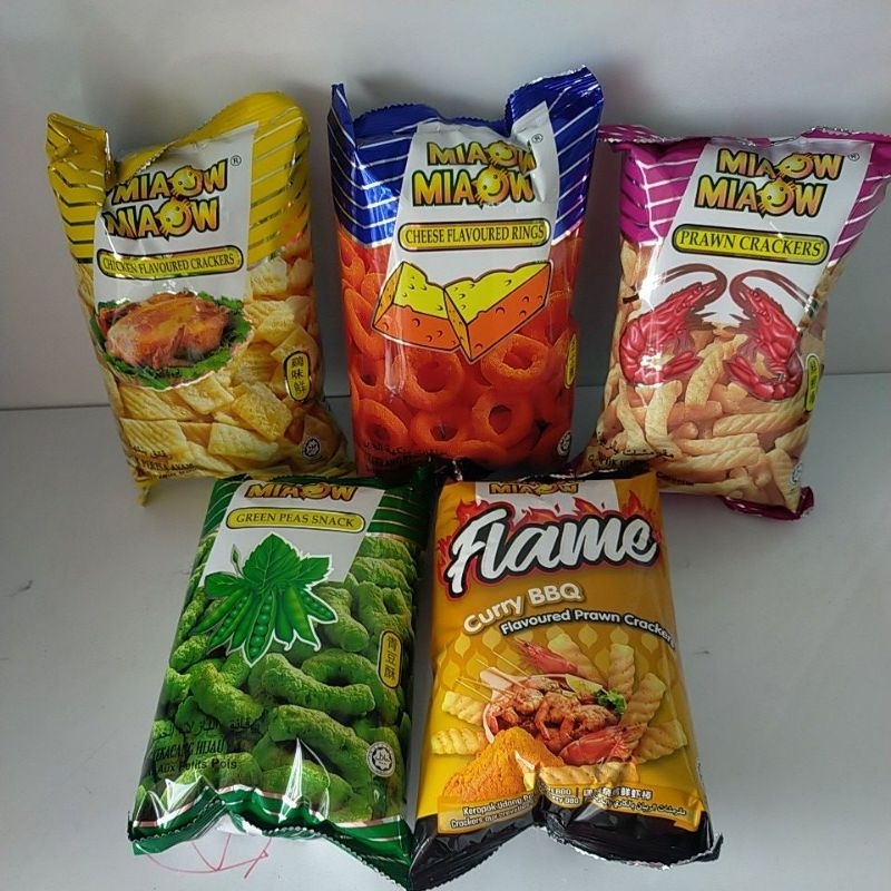 Miaow Miaow Snack 50g x 1Set- 5 unit (Random Pick Flavour ) | Shopee Singapore