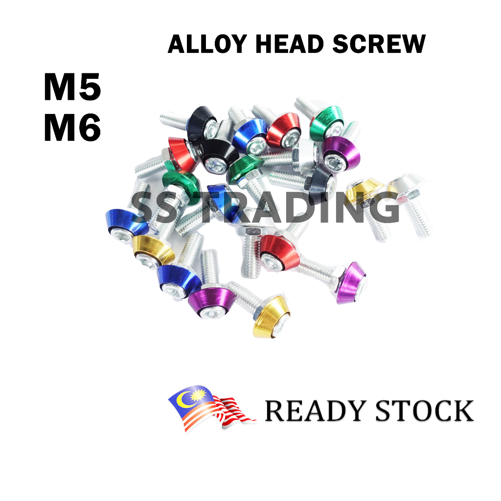 M5 M6 NUMBER PLATE SCREW ALLEN KEY NUT SKRU LESEN PLATE UNIVERSAL ...