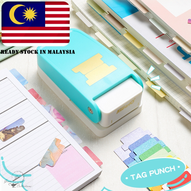 KWT Tag Puncher Multipurpose Loose Leaf Page Separator Bookmark Index ...