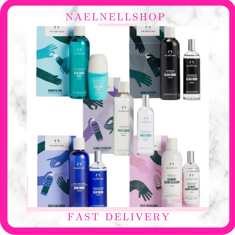 THE BODY SHOP White Musk | Cherry Blossom | Blue Musk Zest | Black Musk ...