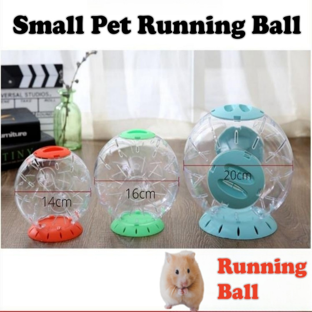 Transparent Hamster Crystal Running Ball 16cm 20cm Clear Sports Rolling ...