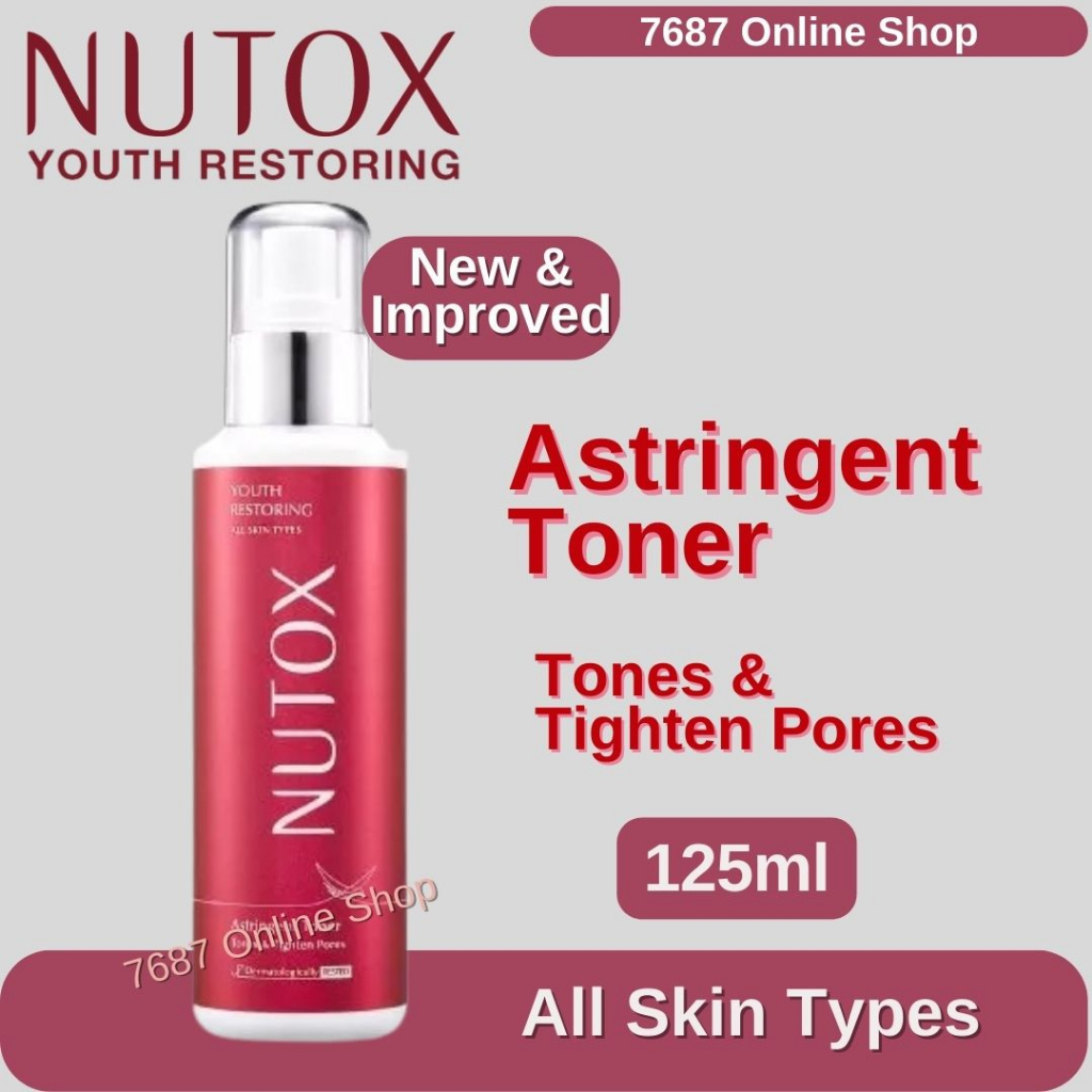 NUTOX Youth Restoring Astringent Toner - All Skin Types (125ml) - Tones ...